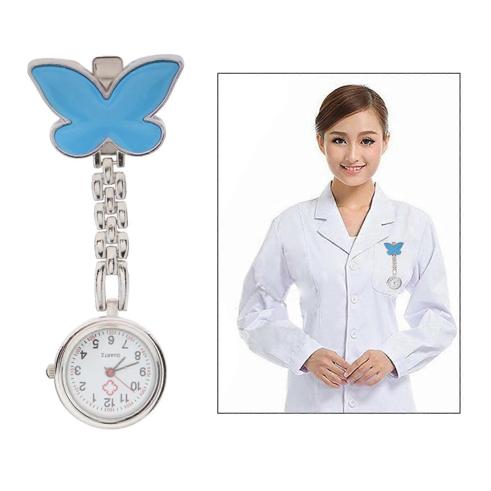 Nurse Watches Wall Charts Clock Fashion Lovely Butterfly Fob Watches ...