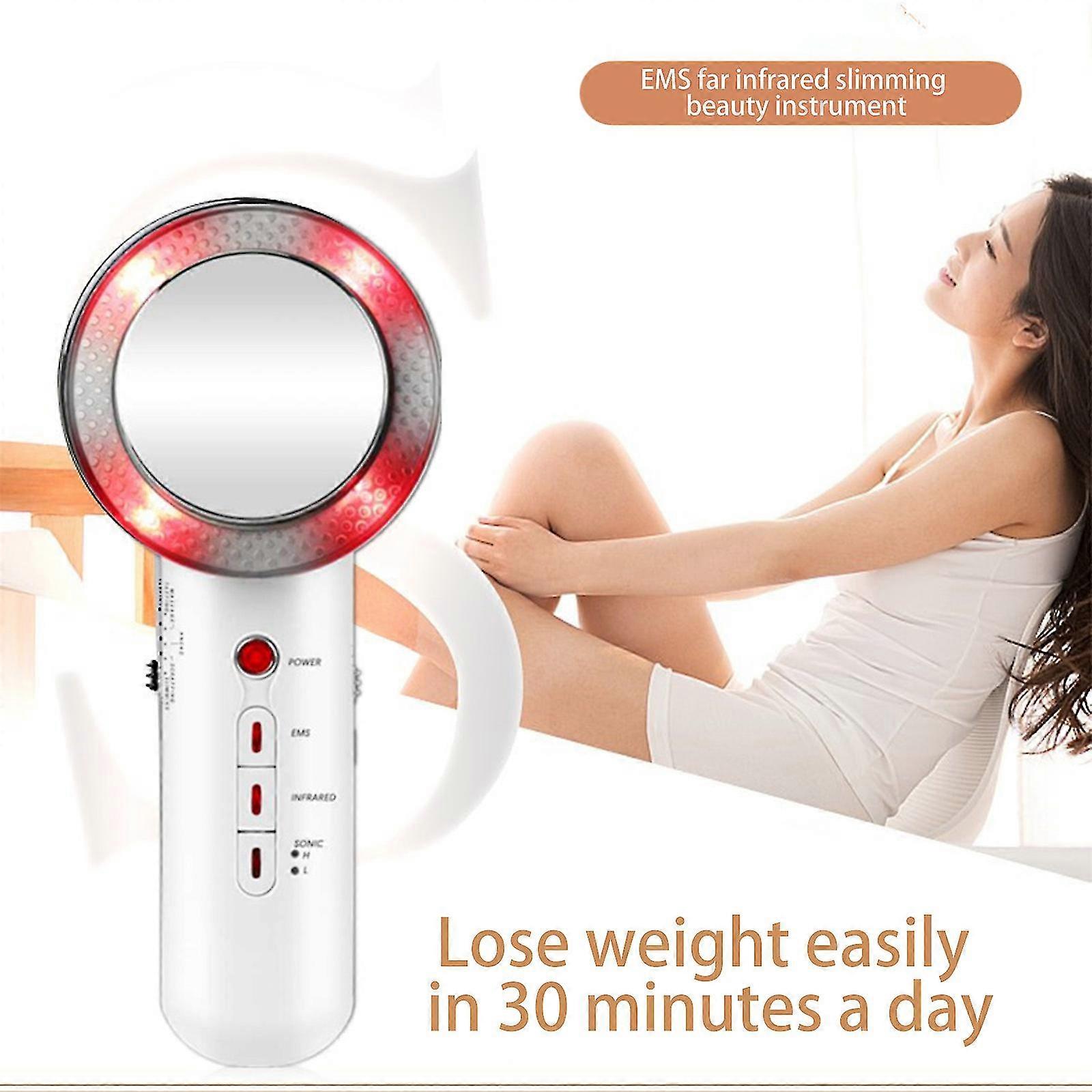 3 In 1 Electric Massager Slimming Instrument, Led Ultrasonic Ultrasound ...