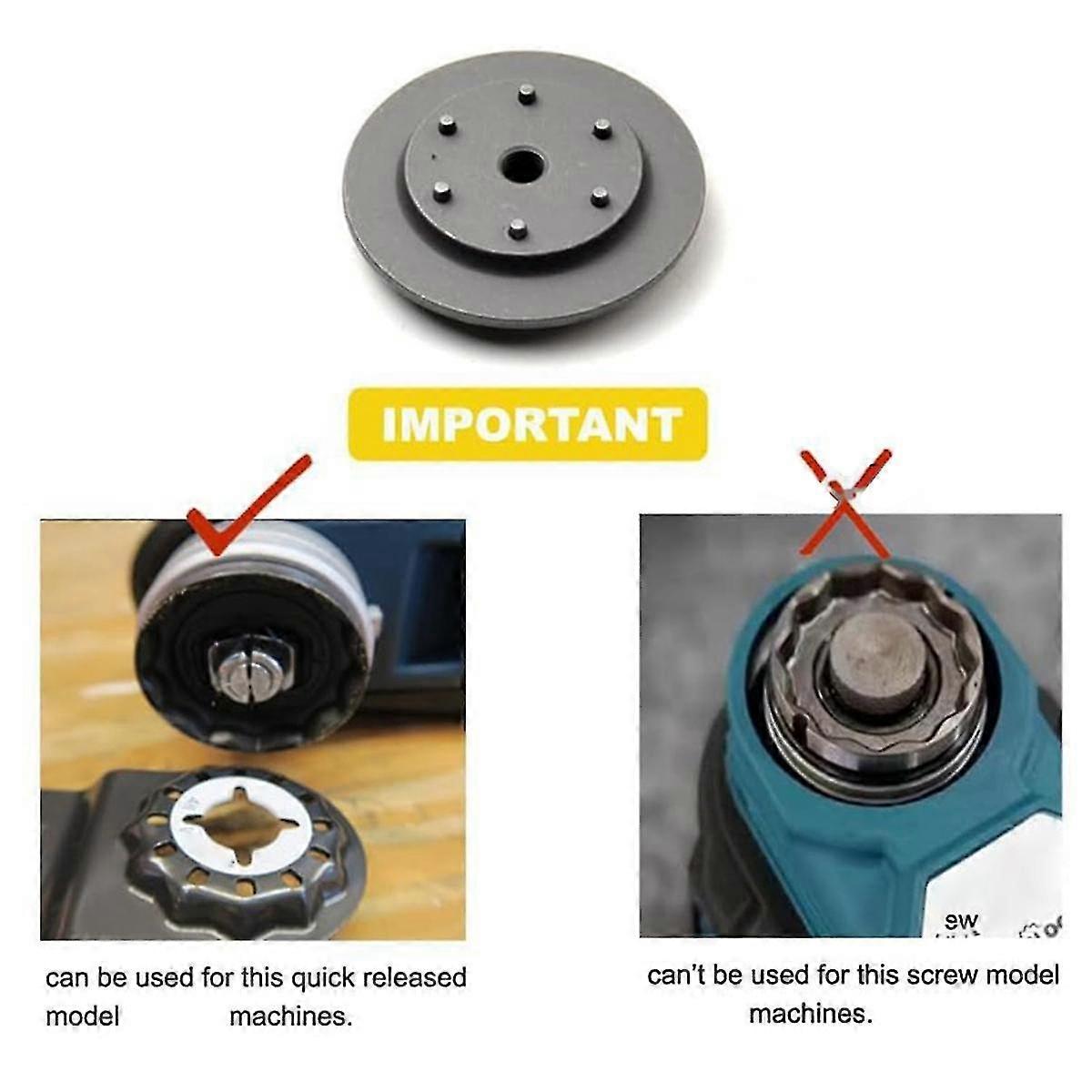 Power Oscillating Tool Adapter,Convert for Starlock Oscillating Tool ...