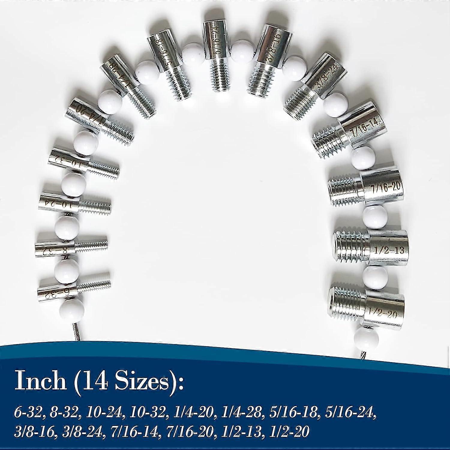 26-piece Nut And Bolt Thread Checker - Screw Size And Bolt Size Thread ...