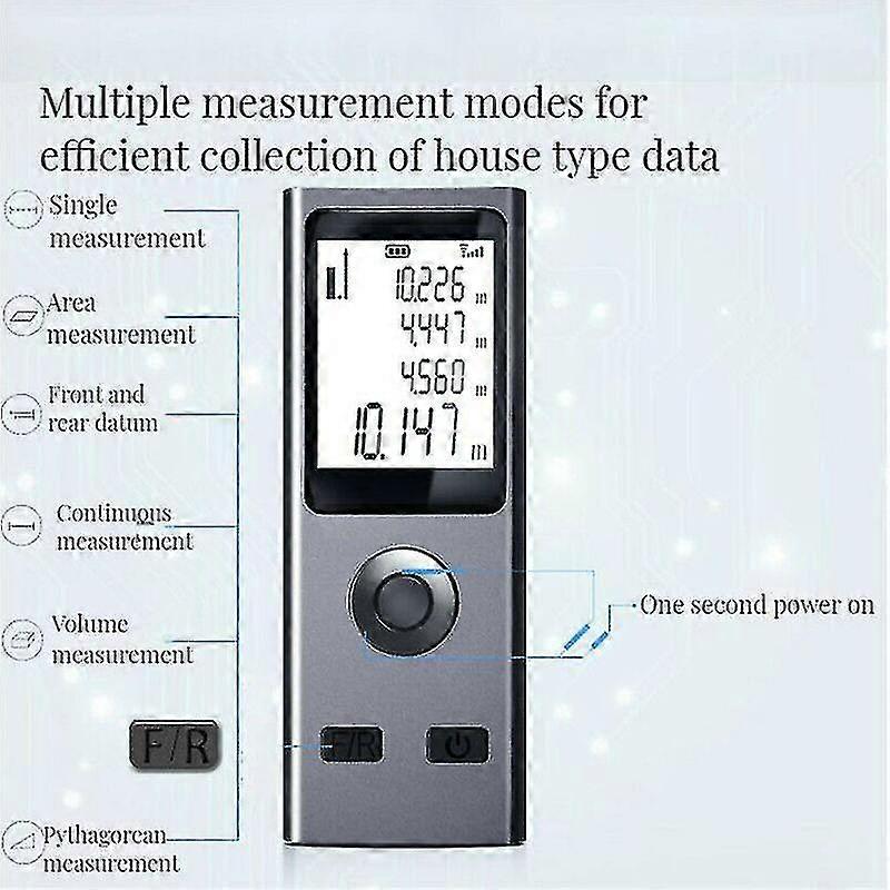 Intelligent 30m Laser Distance Meter Mini Usb Rechargeable Digital ...