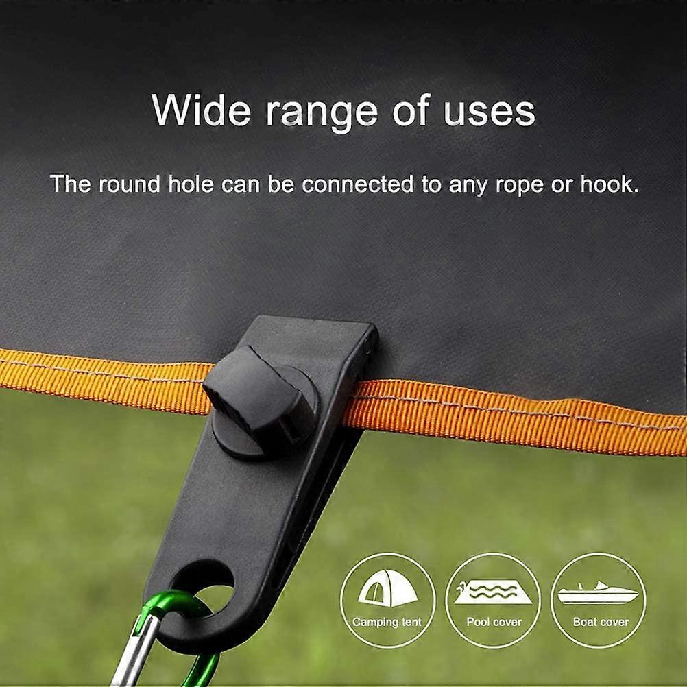 6 Pcs Tarp Clips, Crocodile Mouth Tent Clips Heavy Duty Lock Grip ...