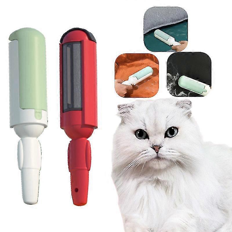 Pet Hair Removal Rolling Sticky Brush Self Cleaning For Cats Dogs ...