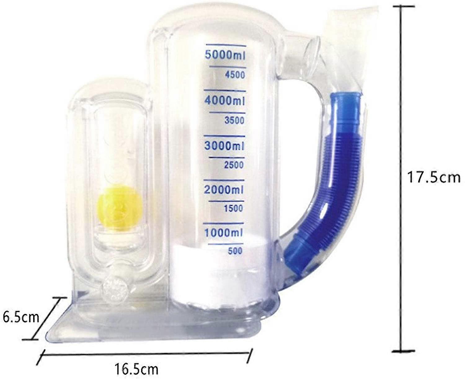 Inspiratory Exerciser, 5000ml Apparatus Vital Capacity Breathing ...