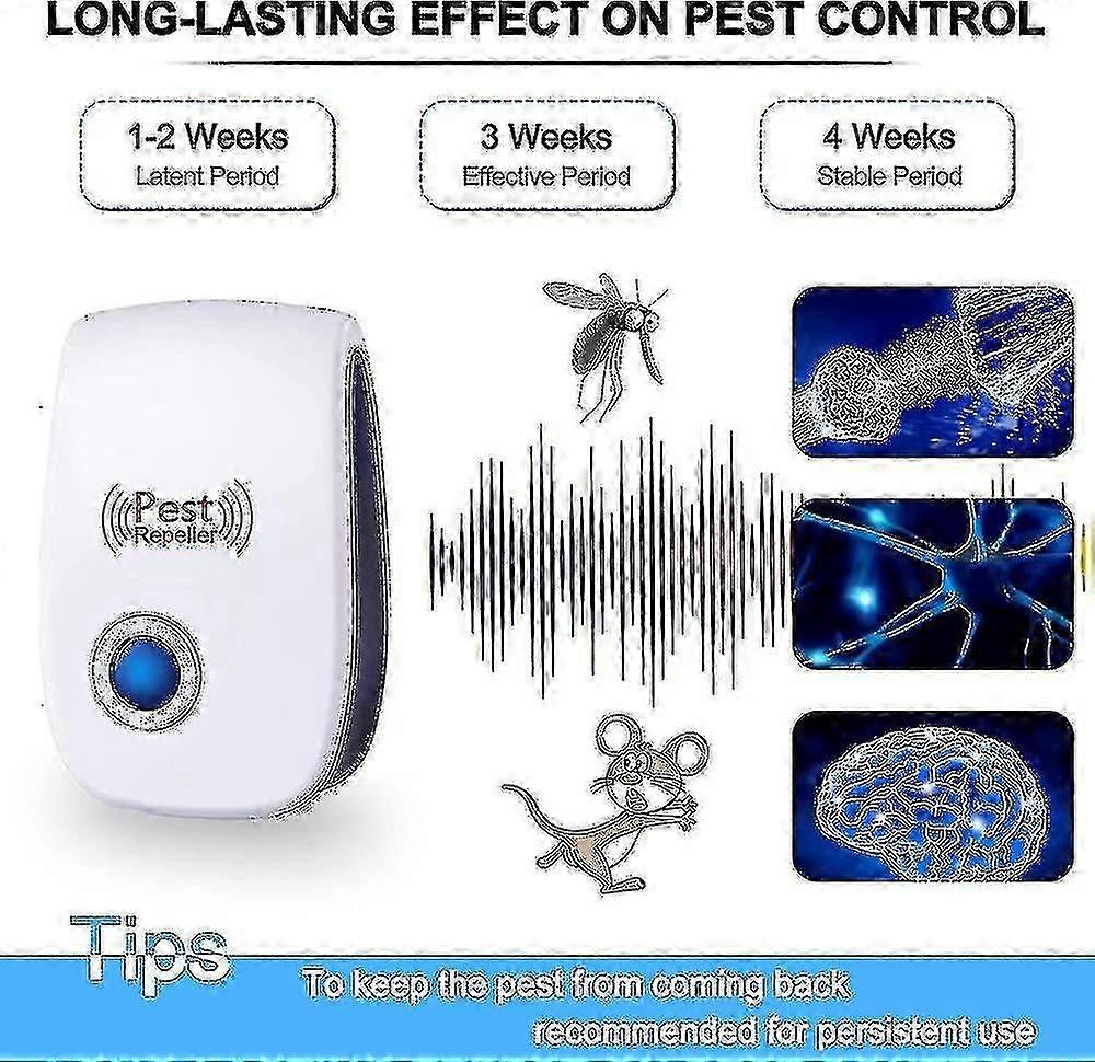6x Ultrasonic Repellent, Ultrasonic Mouse Ultrasonic Mouse And Rat ...