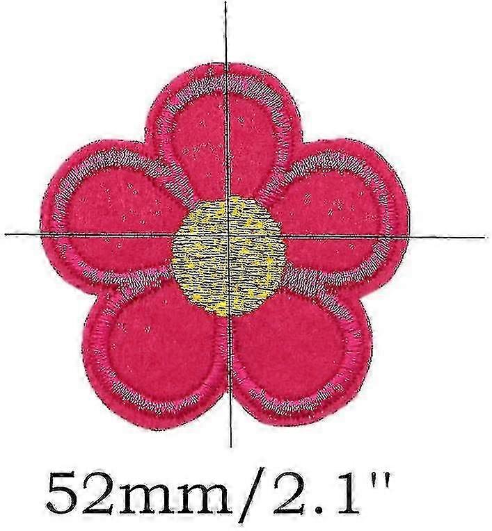 48pcs Colorful Flower Patches For Clothes Repairing Decorations(12 ...
