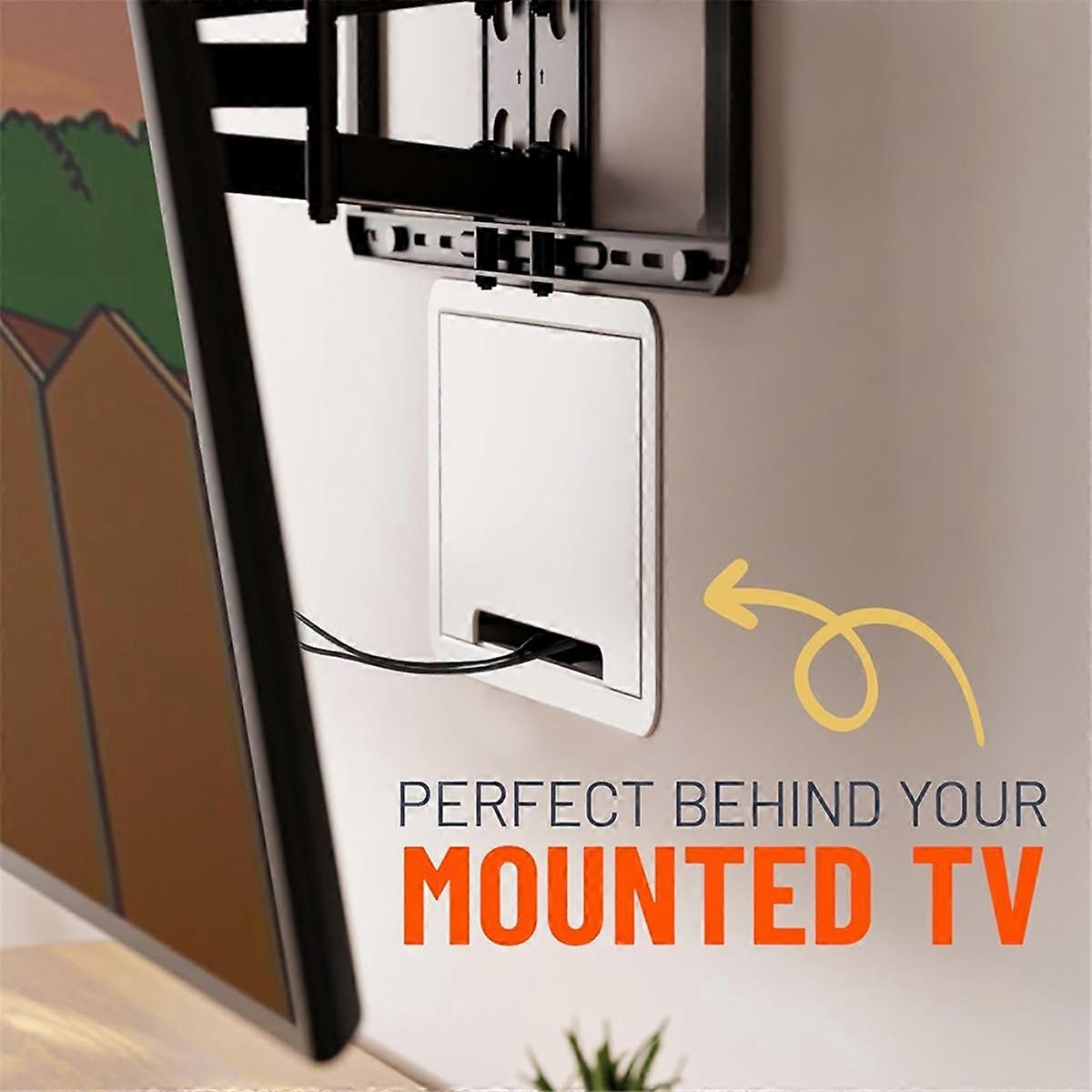 9 inch in-Wall TV Media Box -Recessed TV Outlet & Network Enclosure ...