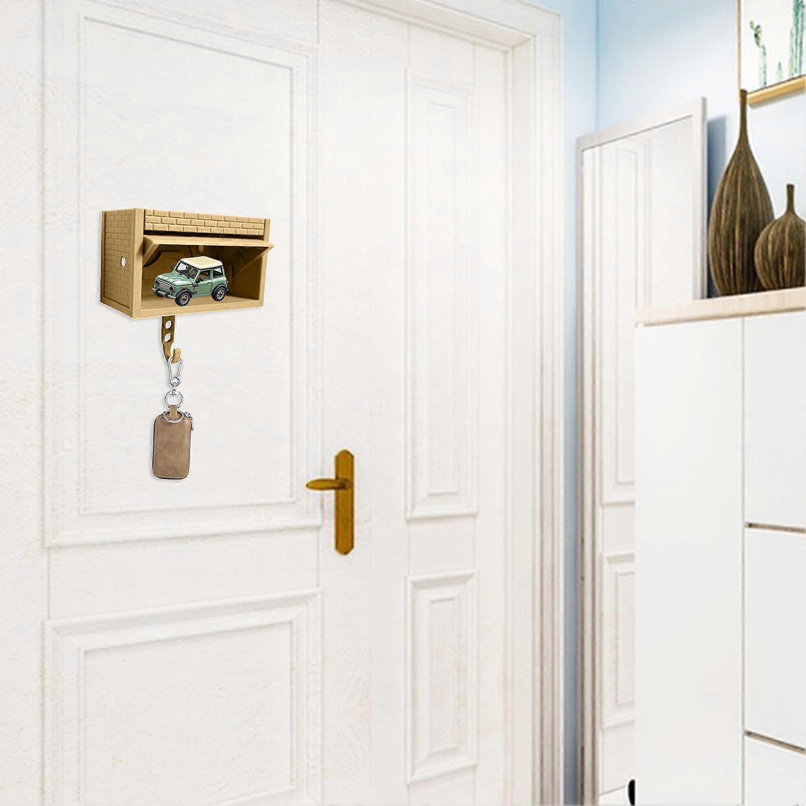 Car Garage Key Holder with Opening Door, Key Holder for Wall, Fun 3D ...