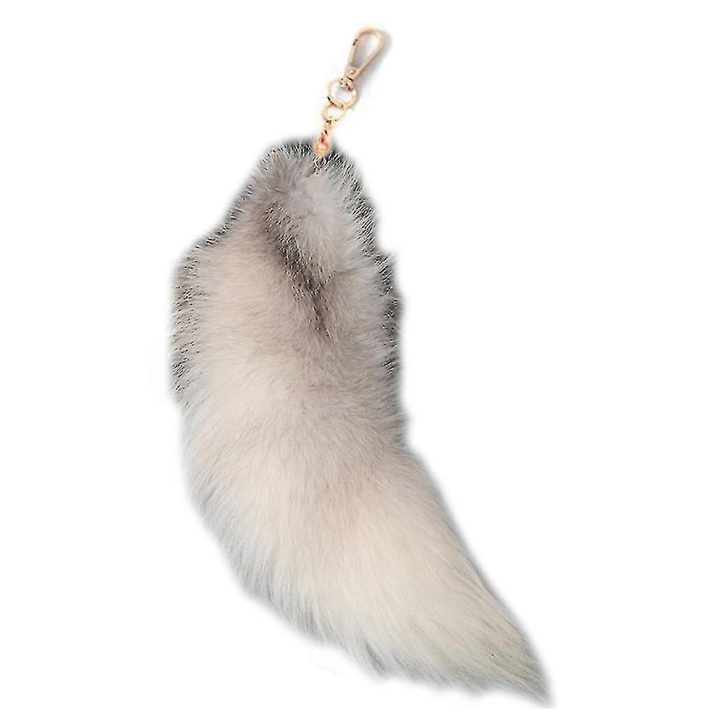 Plush-fox Tail Keychain Furry Animal Tail Keyring Keychain 40cm Animal ...