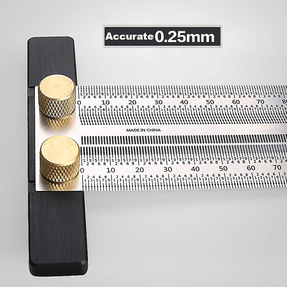Marking T-ruler High Precision Woodworking Scribe Line Scale Ruler With ...