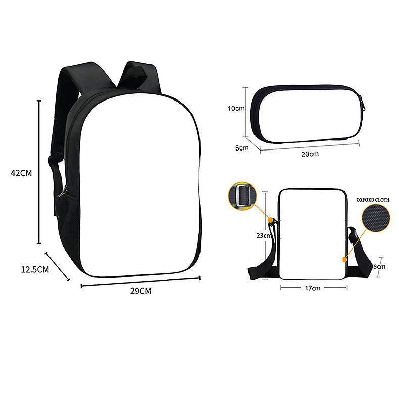 Wednesday Backpacks For Girls 3 Pack School Bookbags With Pencil Case ...