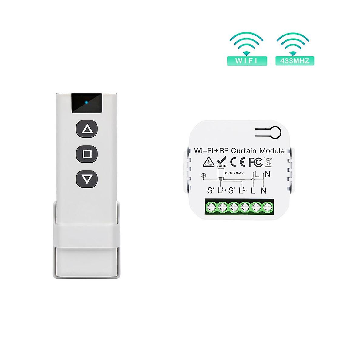 Tuya Smart Life Wifi 433mhz Blind Curtain Switch With Rf Remote For ...