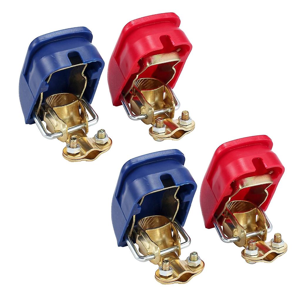 2 Pairs Car Battery Clamps Poles Terminals Car Battery Clamps Battery ...