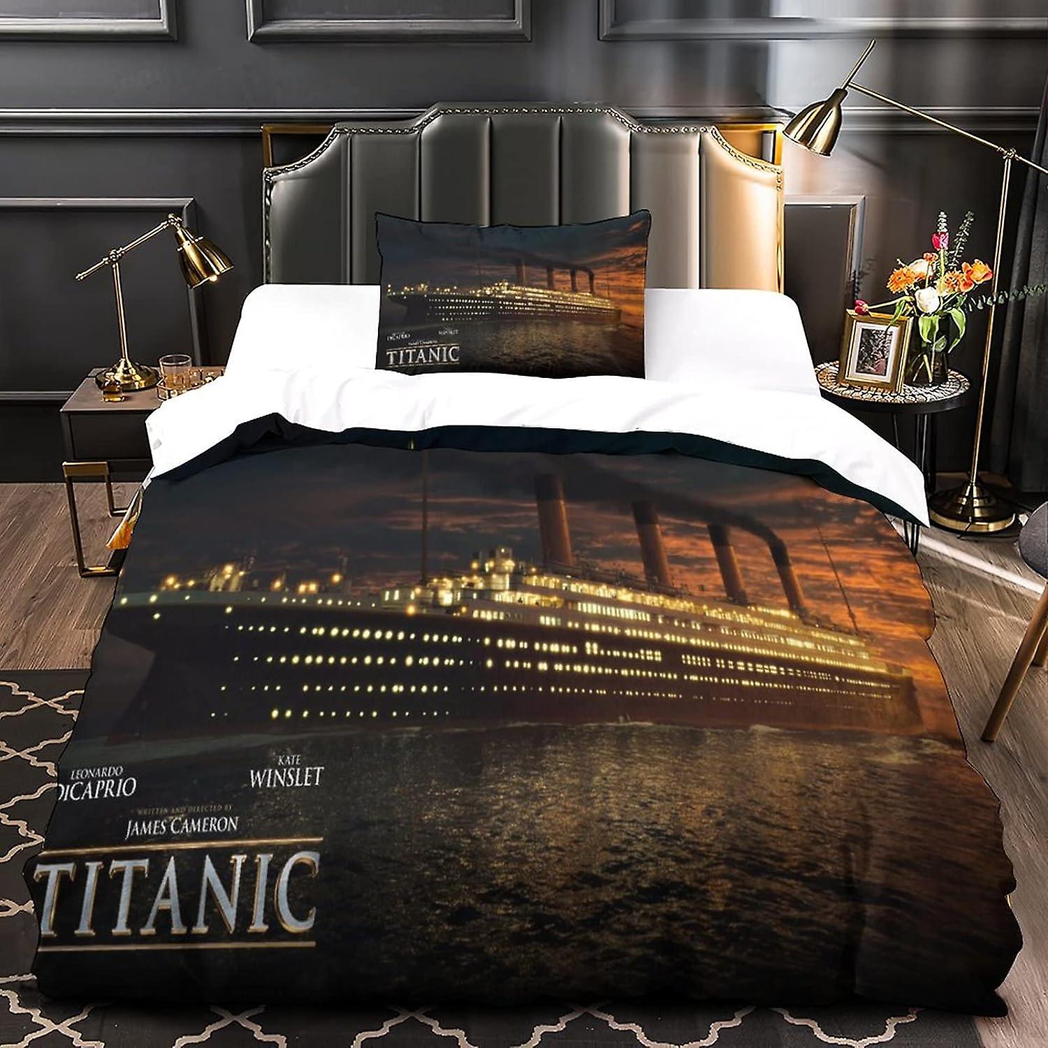 Jack And Rose Titanic Duvet Cover Multi Colour Luxury Daytime 3D ...