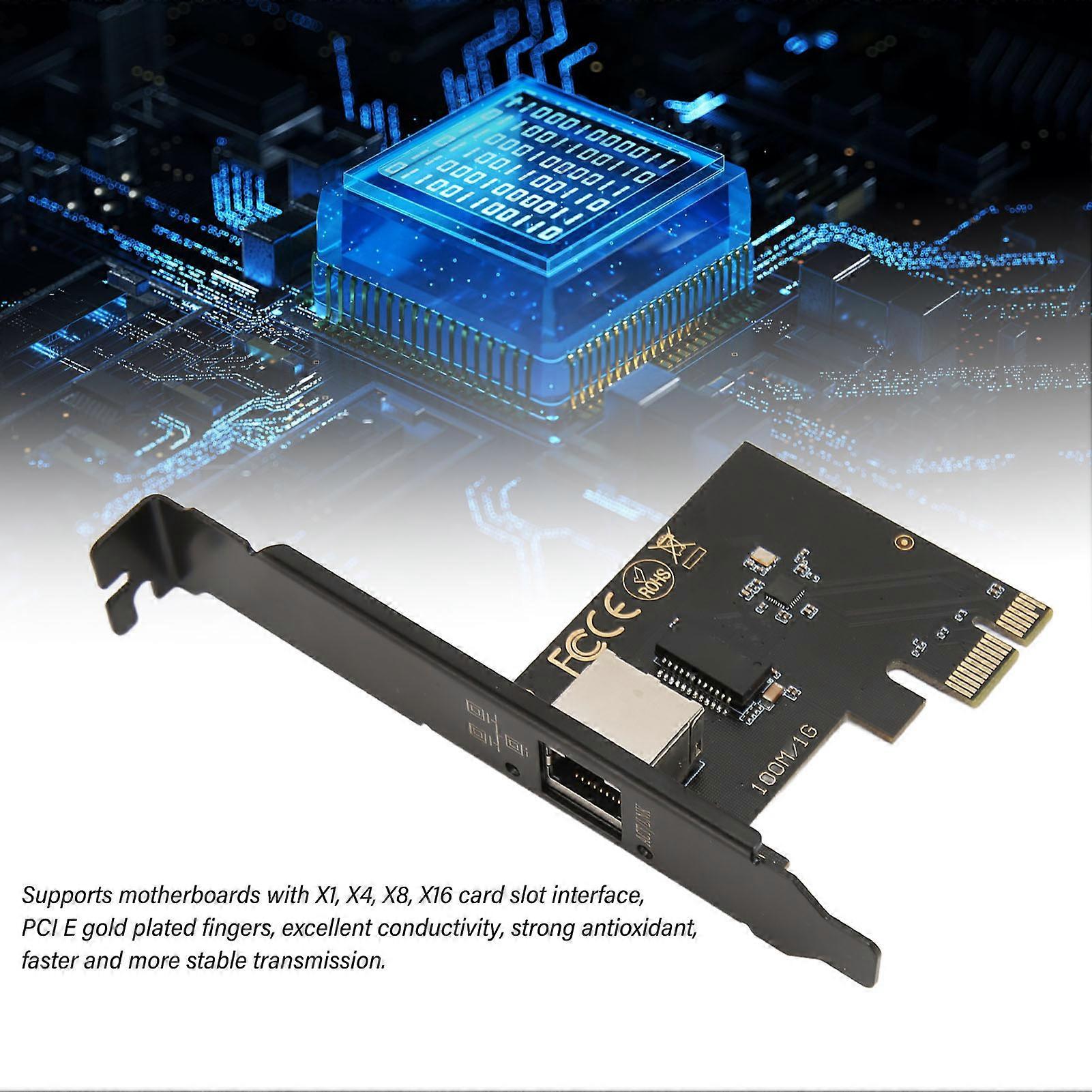 PCIe Network Card RTL8111 Network Adapter High Speed Gigabit Ethernet Card for Game Office for ...
