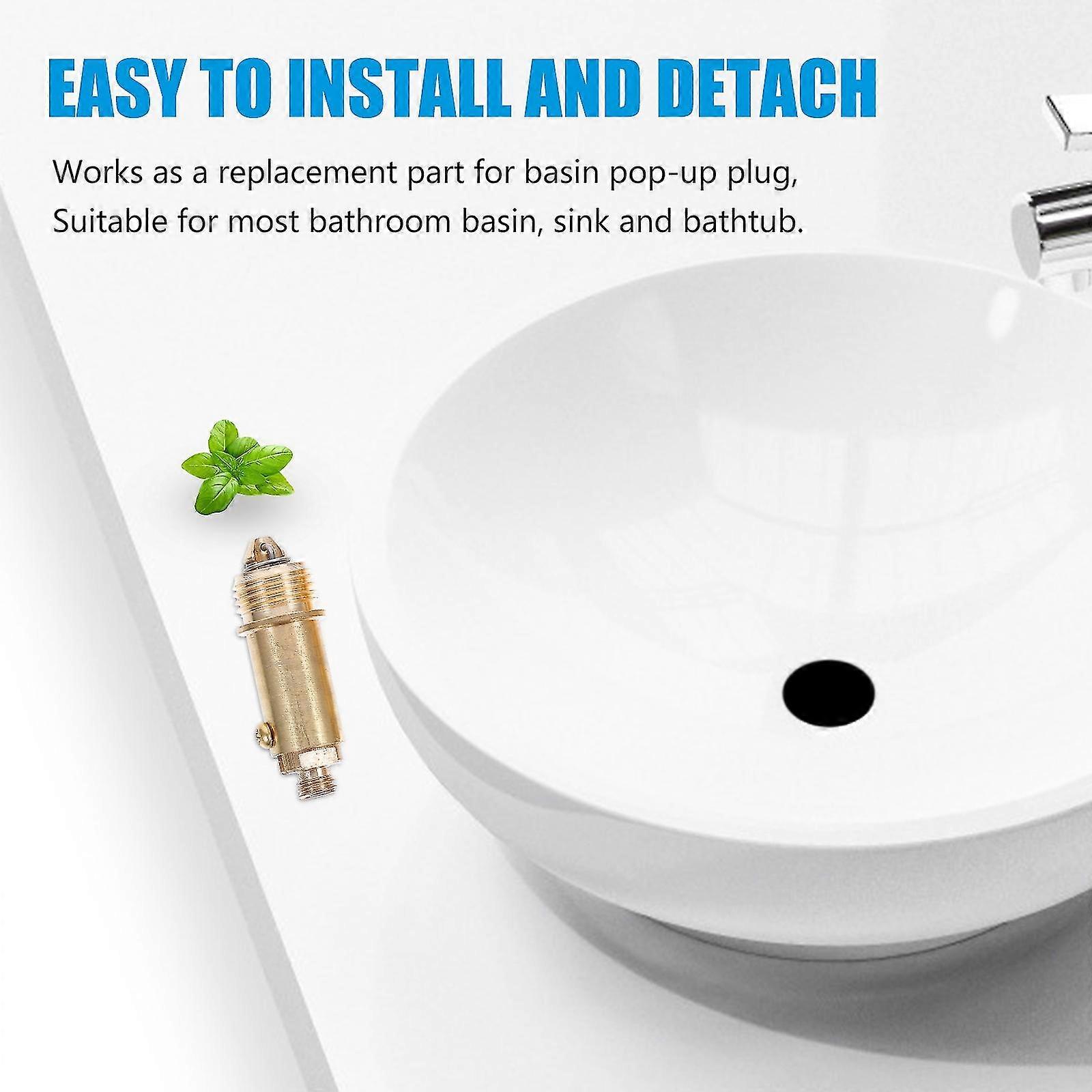 2pcs Pop-up Bolt Drain Waste Click Clack Bolt Replacement Push Spring ...