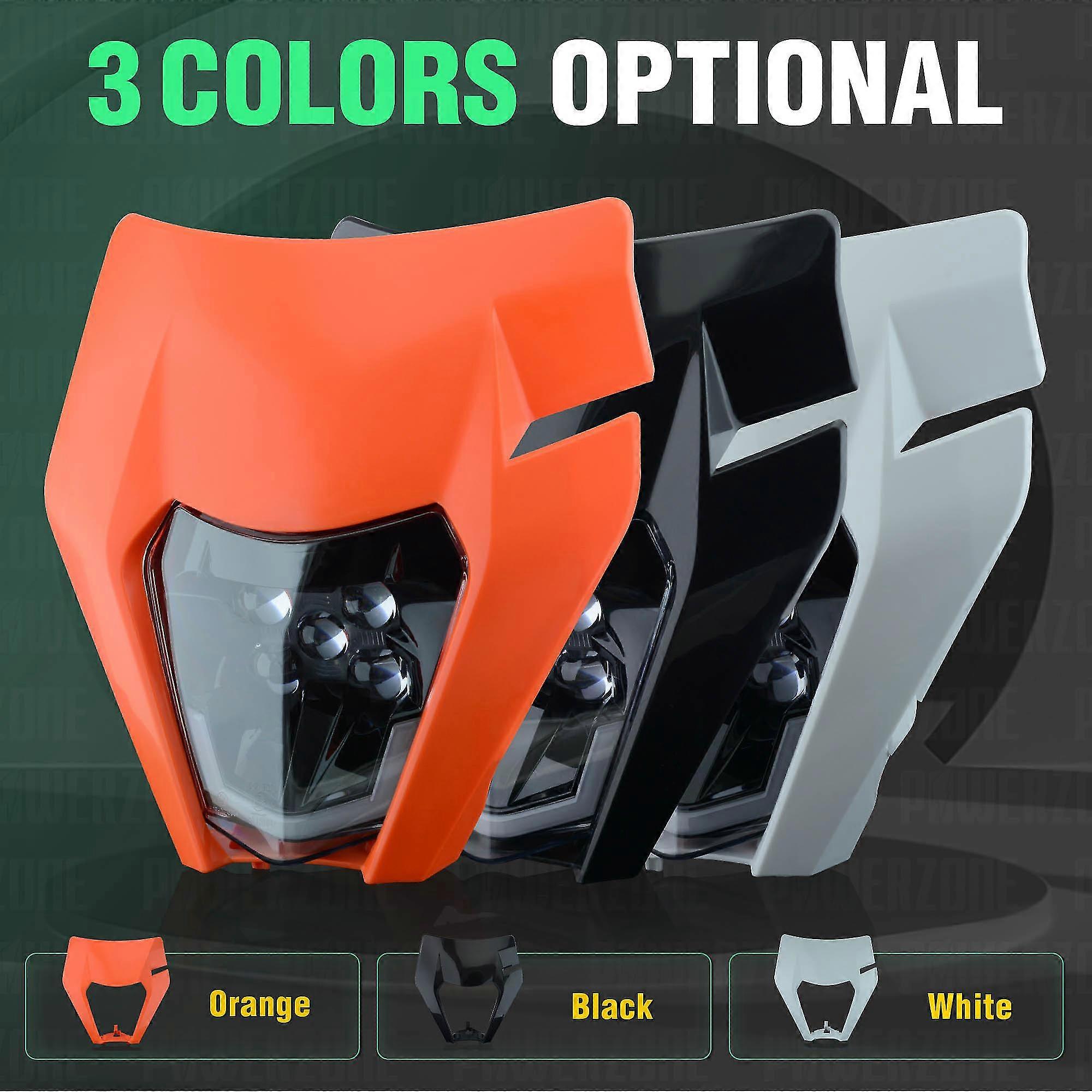 Powerzone Motorcycle Led Headlight Headlamp Head Light Supermoto ...