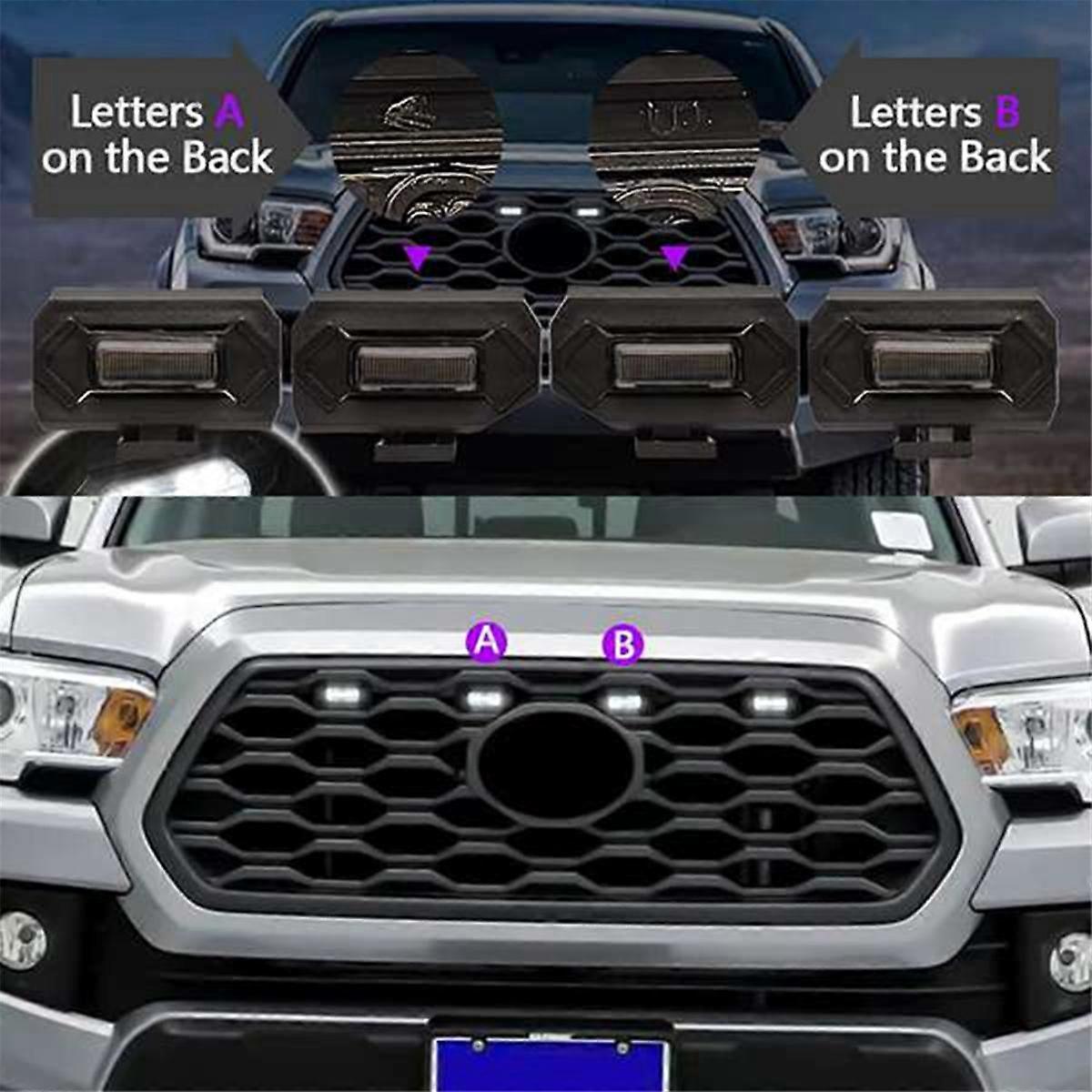8 PCS LED Front Grill Lights for Off Road Sport 2020 2021 External ...