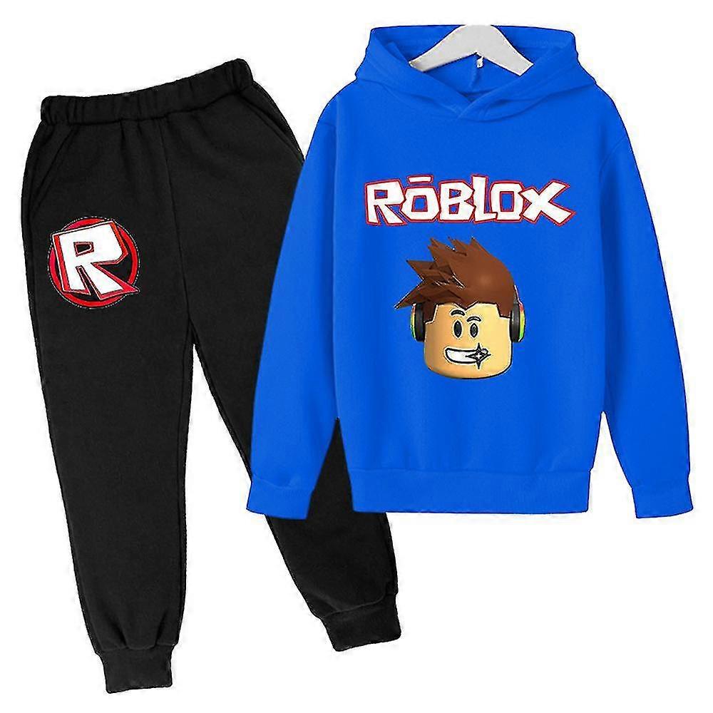 Roblox Kids Boys Girls Long Sleeve Tracksuit Set Hoodie Sweatshirt ...