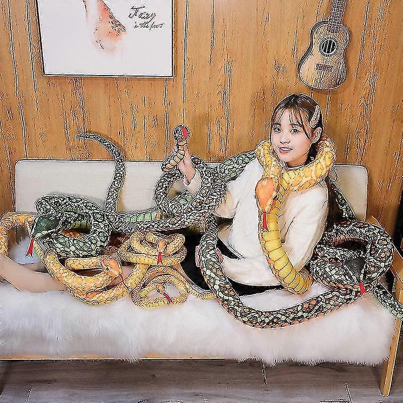 300cm Simulation Snakes Plush Toy Giant Boa Cobra Long Stuffed Animal ...
