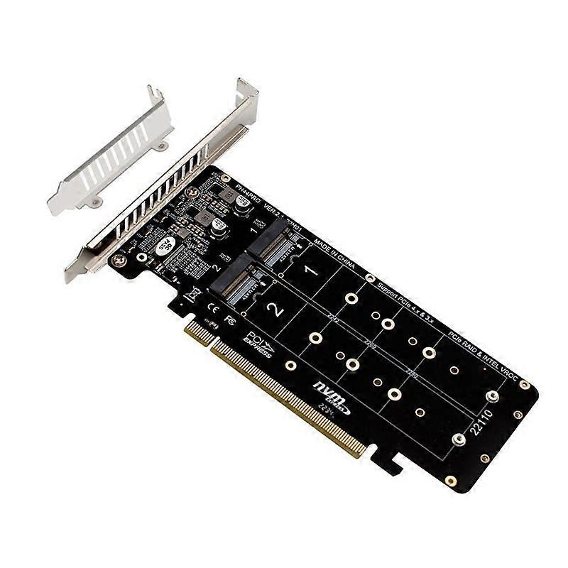 Double-Sided 4-Disk NVME Card PCIeX16 to M.2 M-Key NVMEx4SSD 2U Server ...