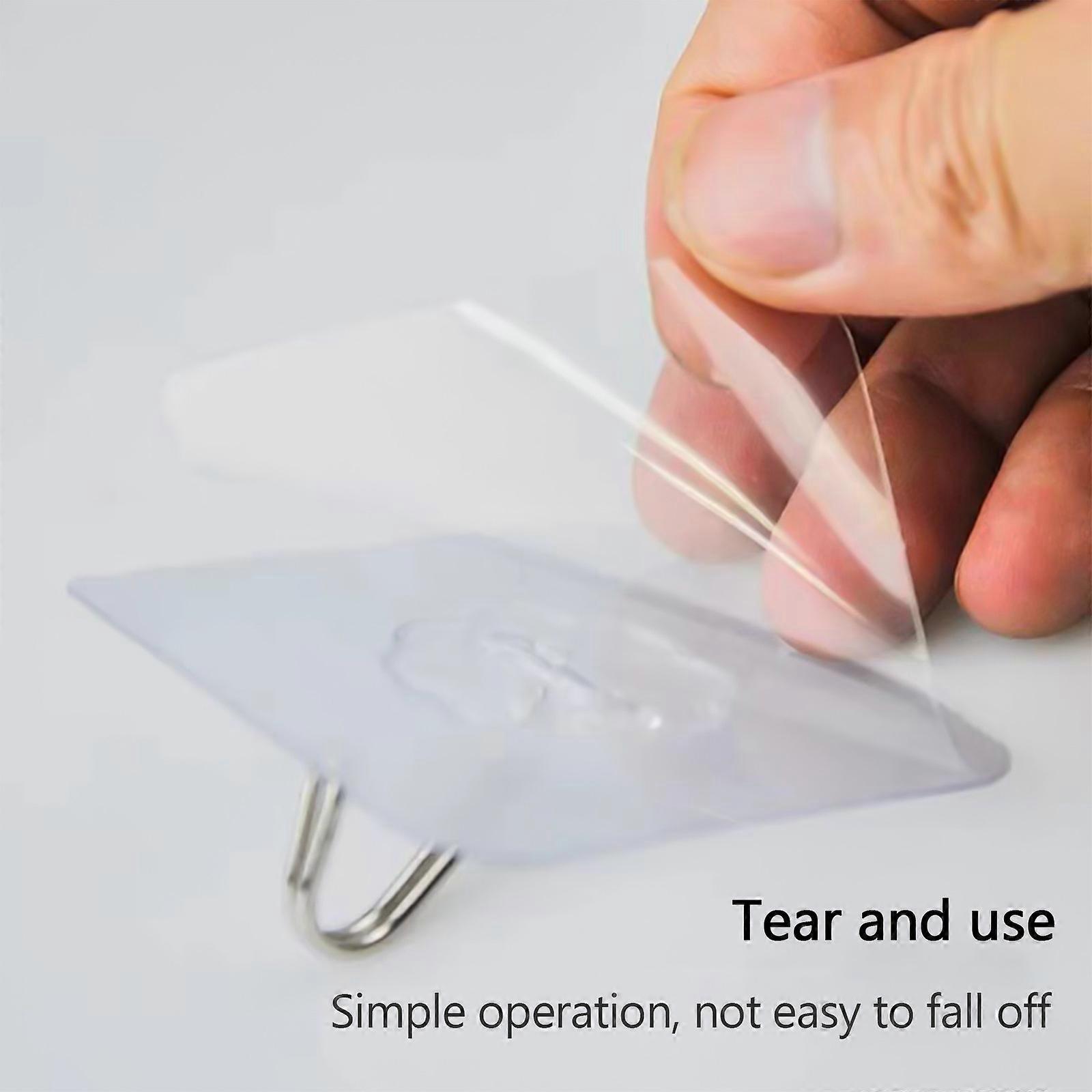 Adhesive Hooks Kitchen Wall Hooks - 2/4/6 PCS Heavy Duty Self Adhesive ...