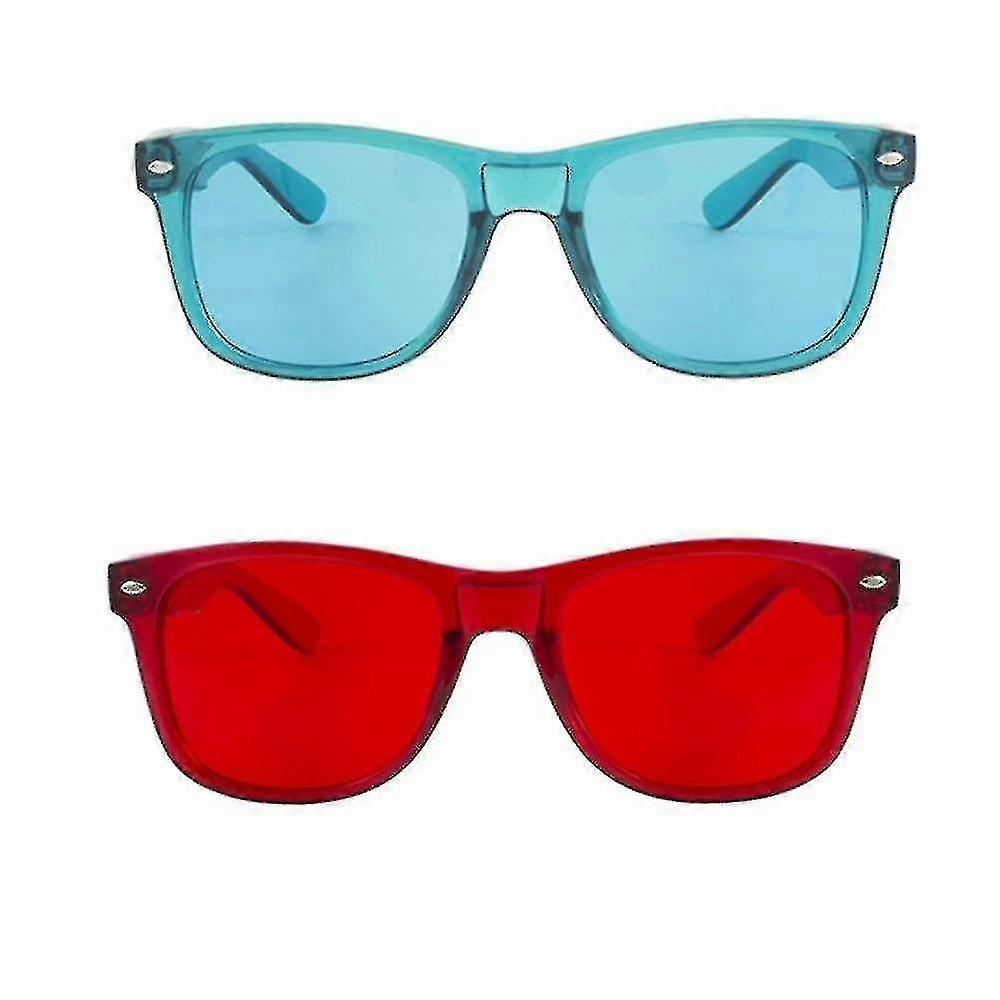 Light Therapy Chakra Healing Glasses, Colored Lens | Fruugo UK