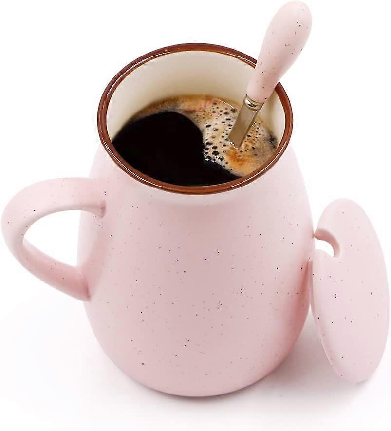 Pink Coffee Mugs Cups 12oz Ceramic Cute Creative Coffee Mugs Sets ...