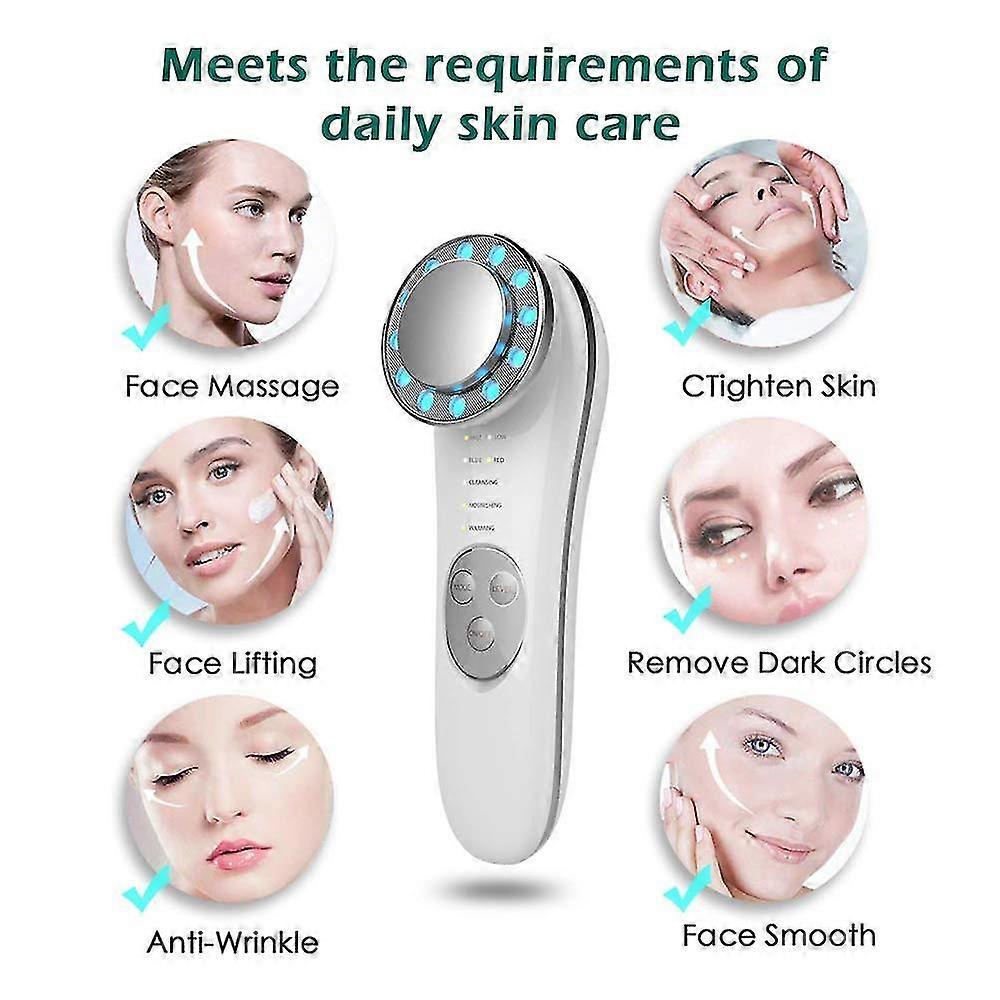 Facial Massager - 7 In 1 Face Cleaner Lifting Machine - High Frequency ...