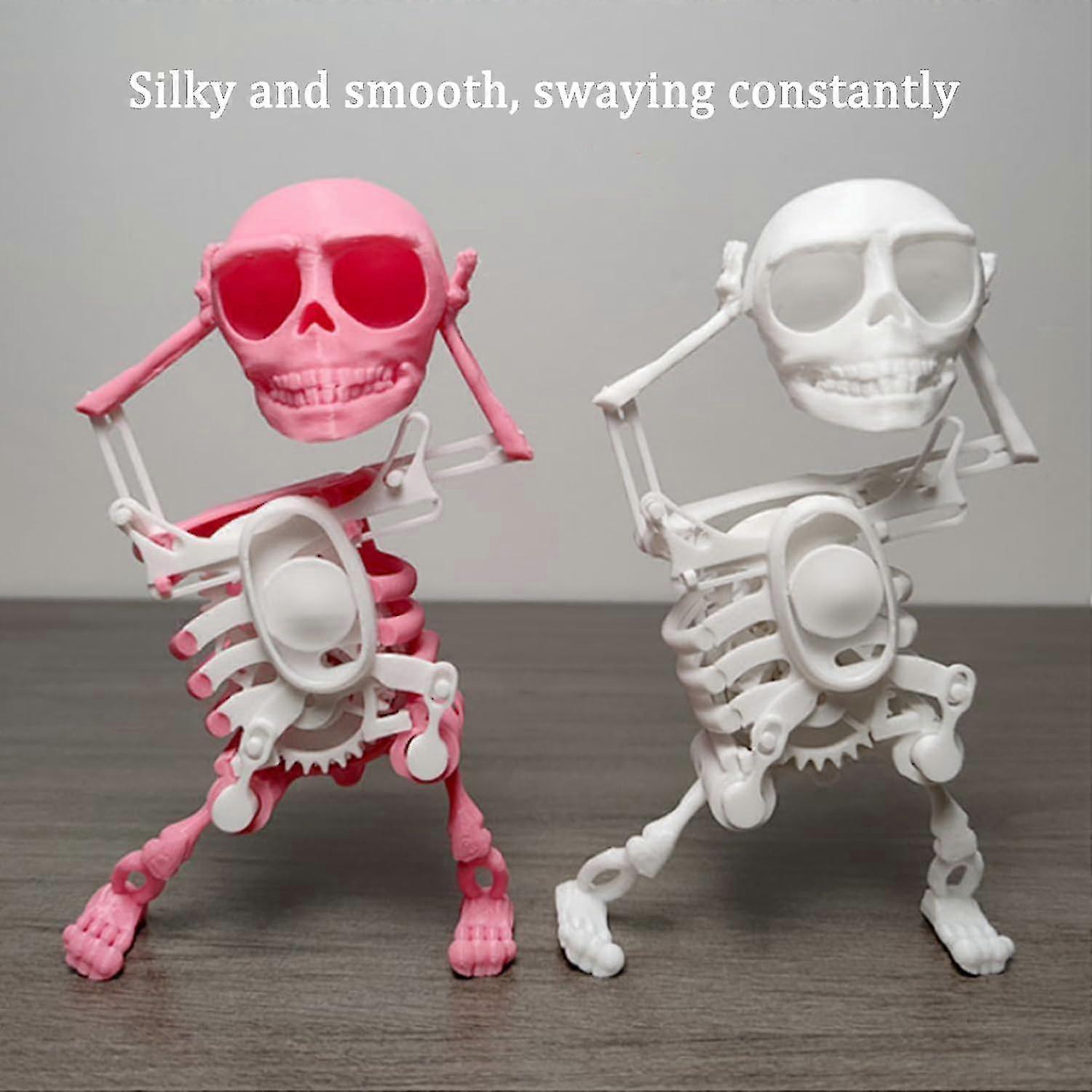 Dancing Skeleton Figurines, 3d Printed Dancing Skeleton Toy, Fun Wind ...