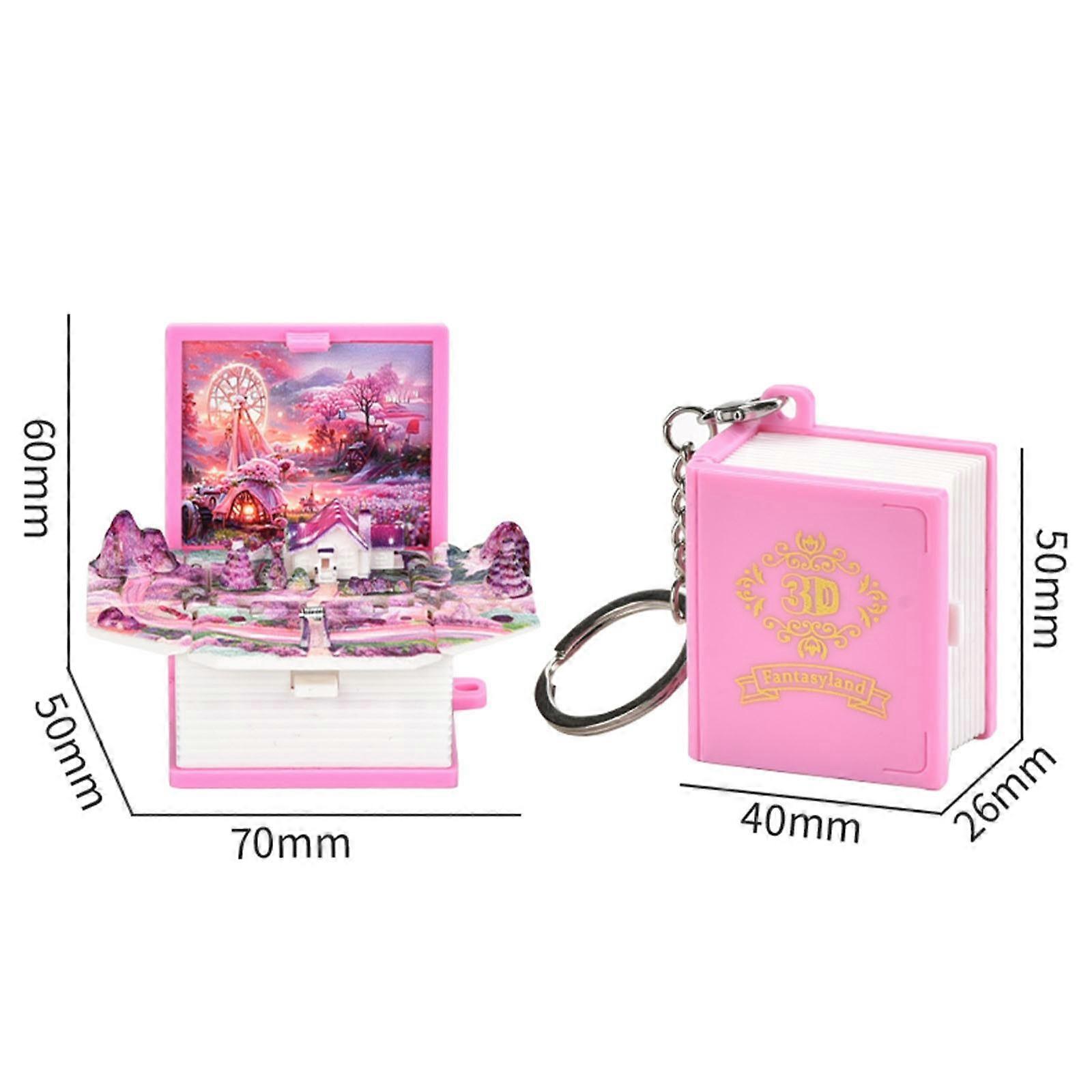 Pink magnetic tiles Magical Keychain Fidget Keychain For Kids Backpack ...