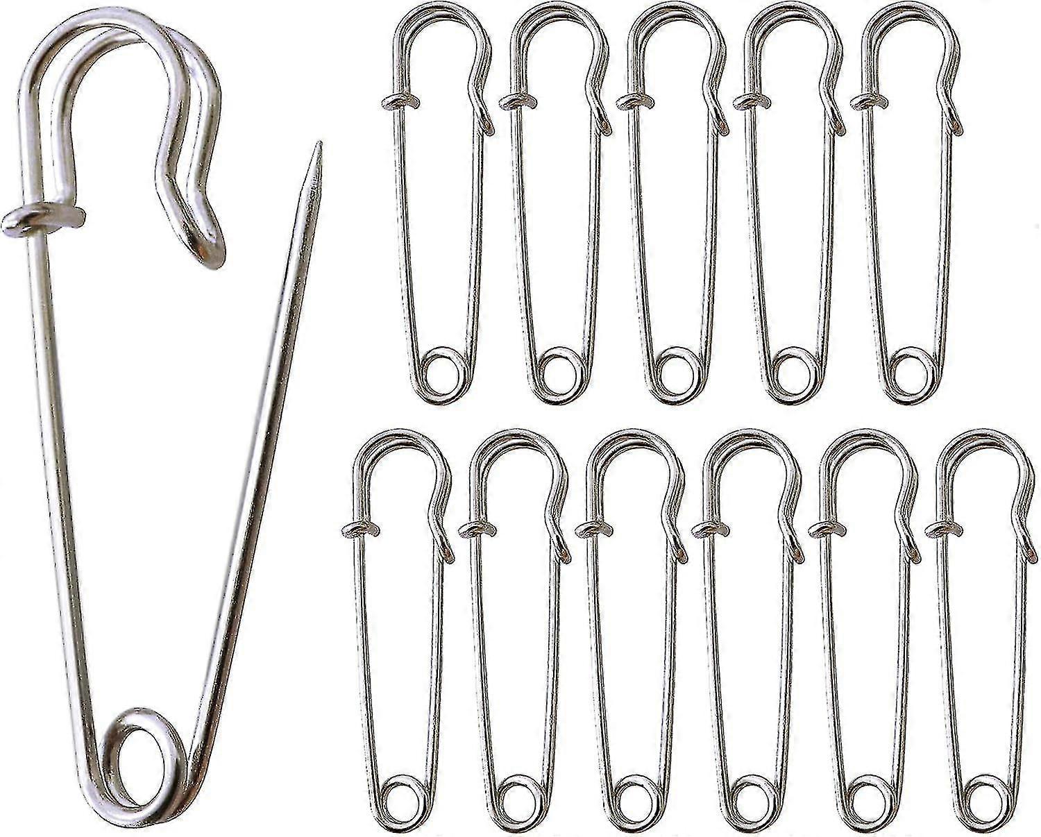 Large Safety Pins, 20pcs Large Safety Pin, 63mm Extra Large Safety Pins ...