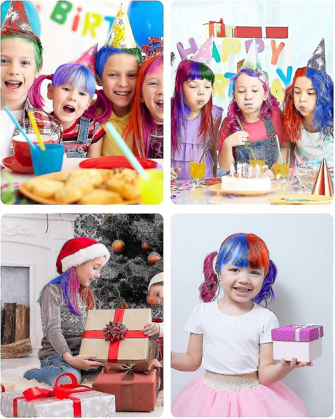 6 Pieces Mini Hair Dye Combs (6 Colours), Temporary Bright Hair Colour ...