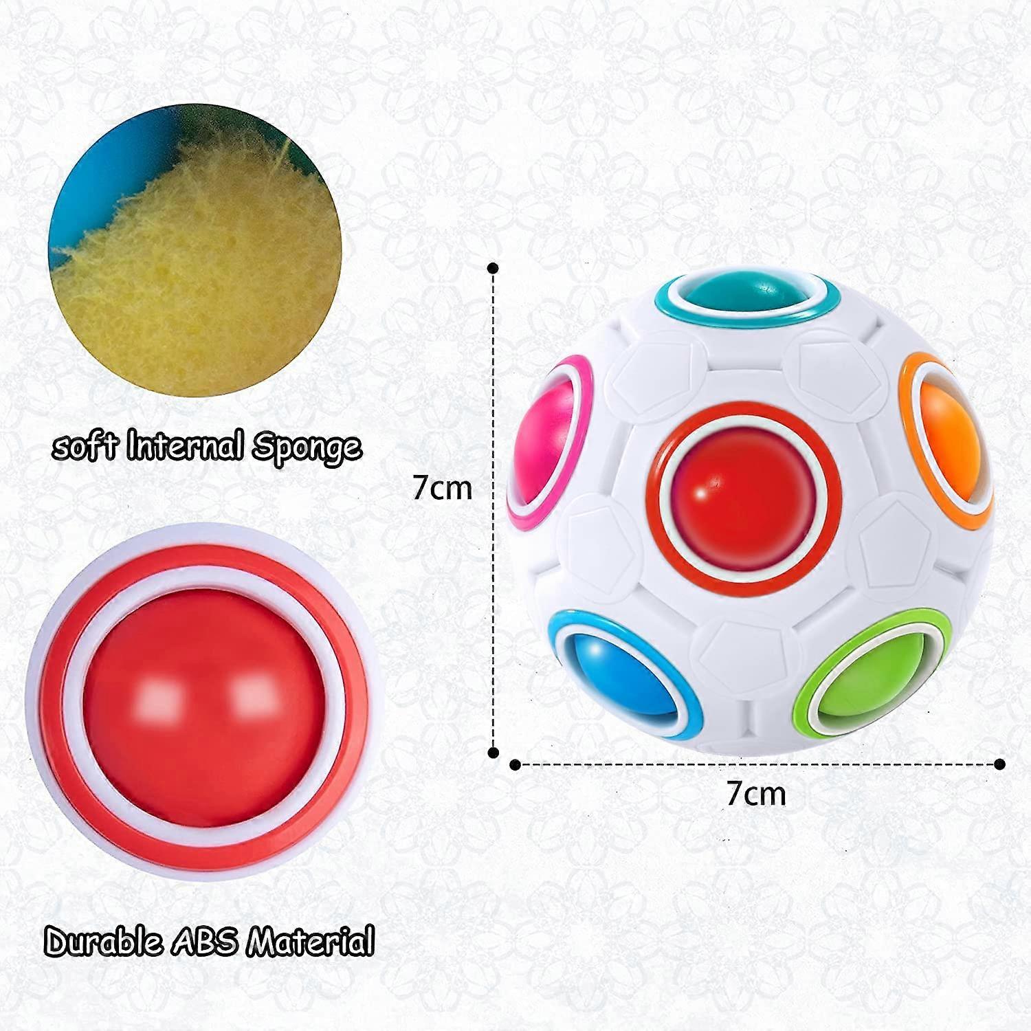 Magic Rainbow Ball - Magic Rainbow Ball, toy cube design | Fruugo UK