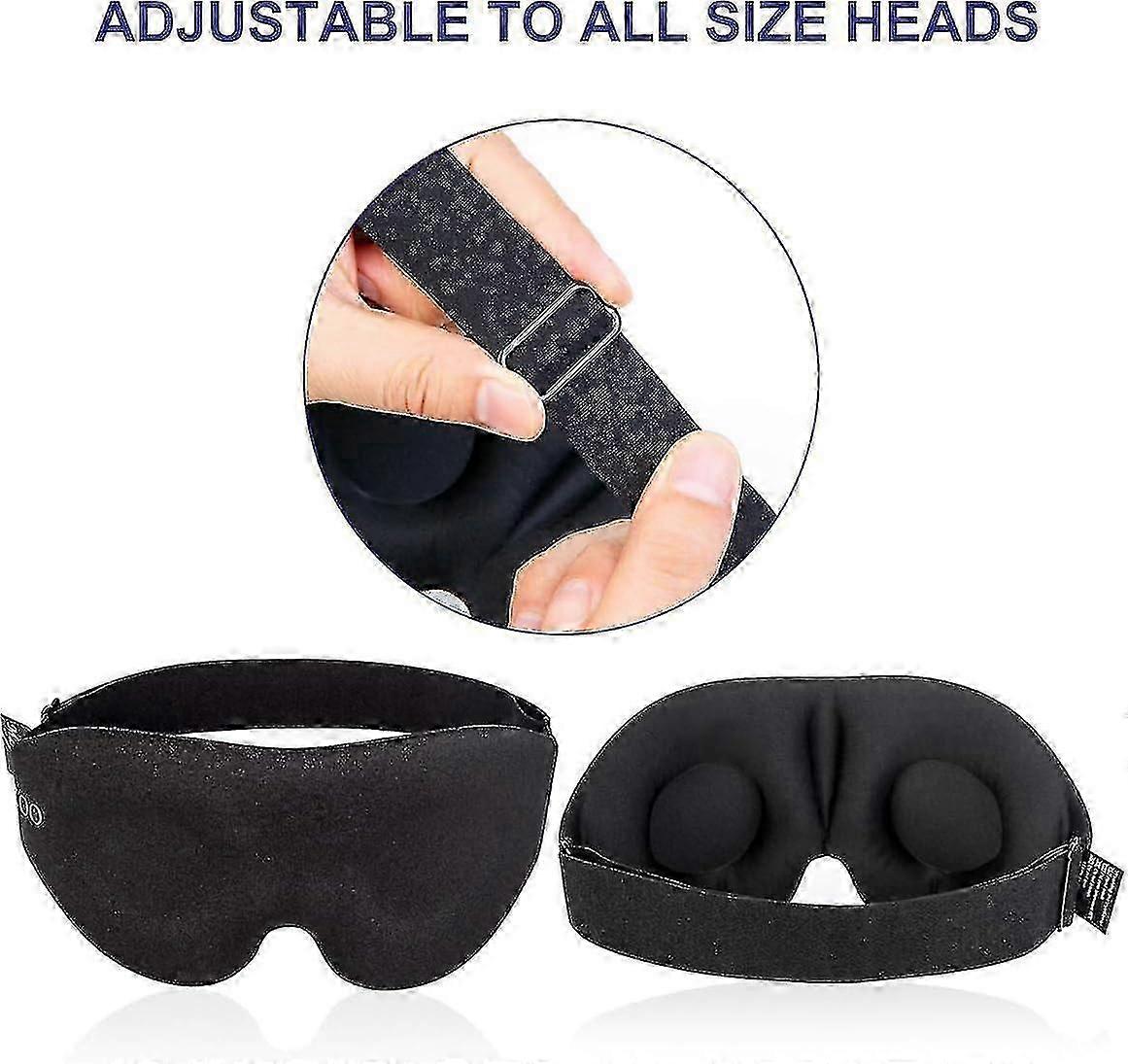 Sleep Eye Mask For Men Women, 3d Contoured Cup Sleeping Mask Blindfold ...