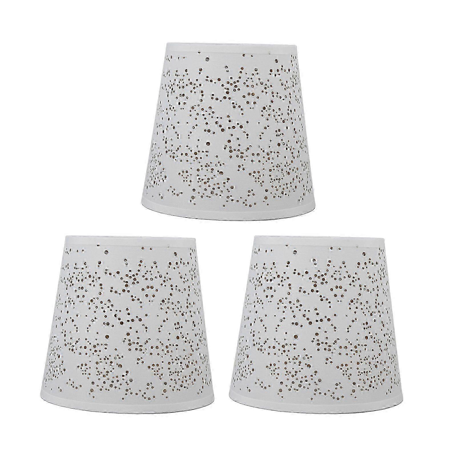 WXHE14 Lampshade Dust Proof Modern Hollow Out Decorative Fabric Lamp ...