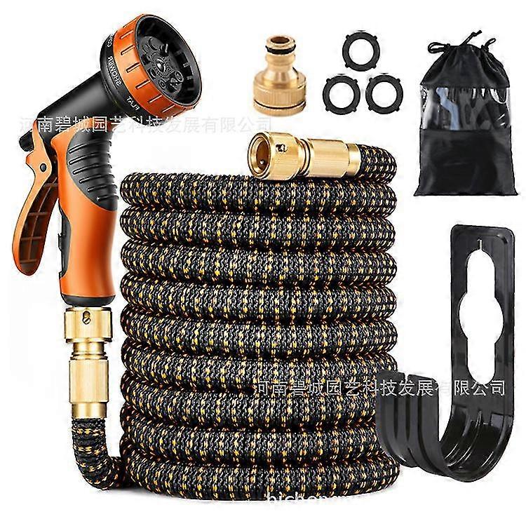 Pocket Hose Copper Bullet Expandable Garden Hose Pattern Thumb Spray 25 ...