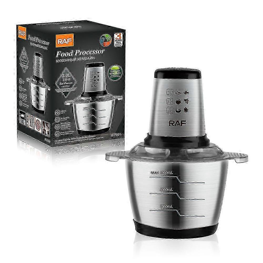 1000W 3L Food Processor with Stainless Steel Blades - Powerful ...