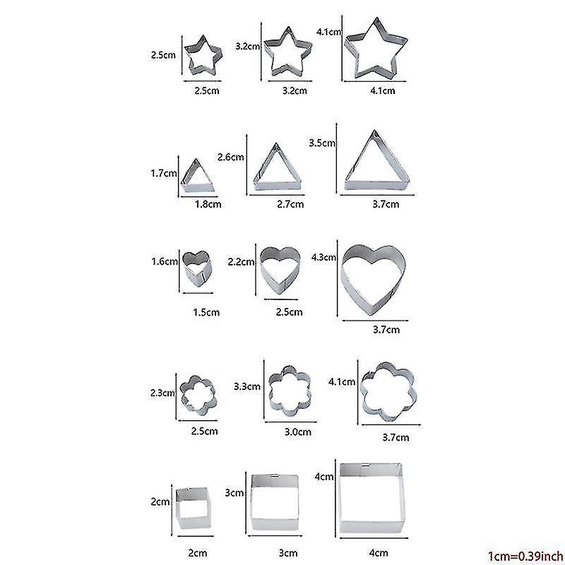 Kitchen molds mini cookie cutter shapes set 24 small molds to cut out ...