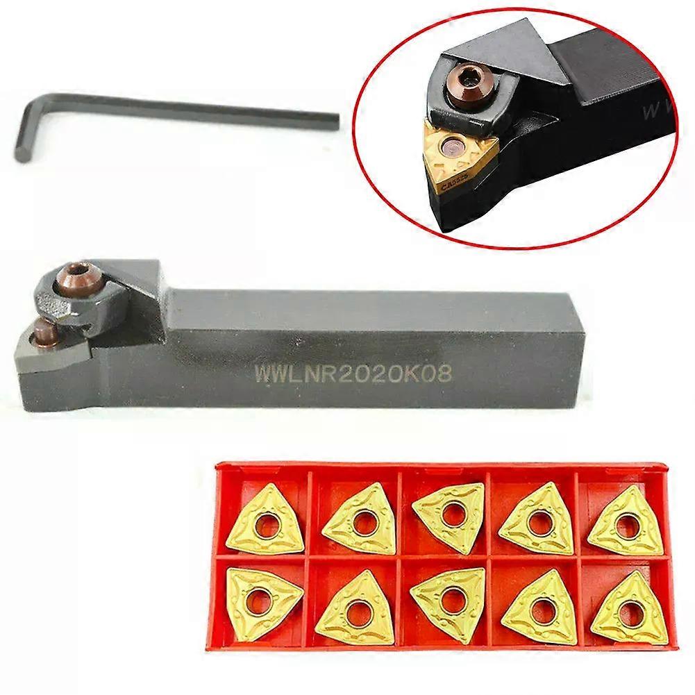 WWLNR2020K08 (20x125mm) Lathe External Turning Tool Holder Alloy Steel ...