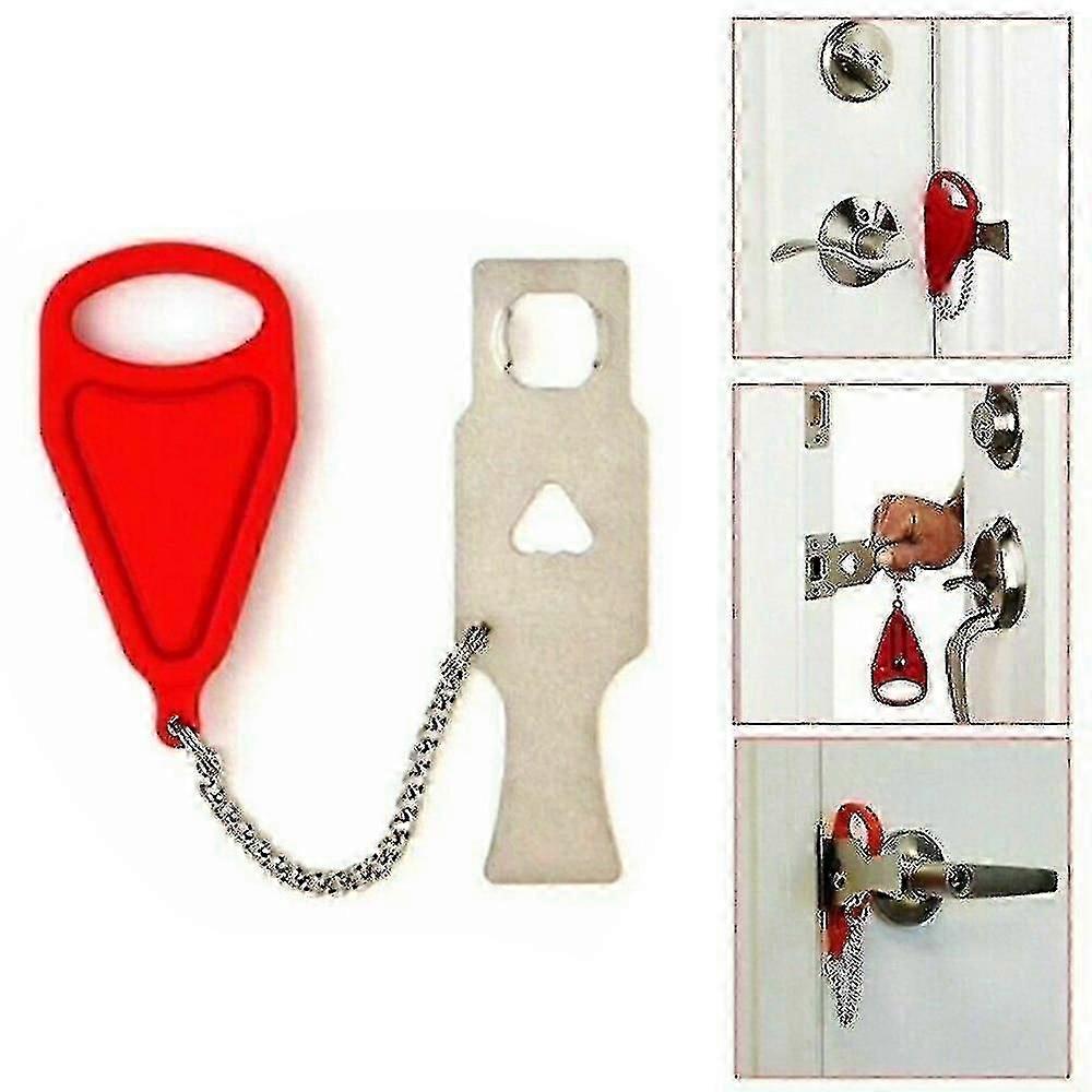 Stainless Steel Portable Security Anti-theft Door Locks | Fruugo UK