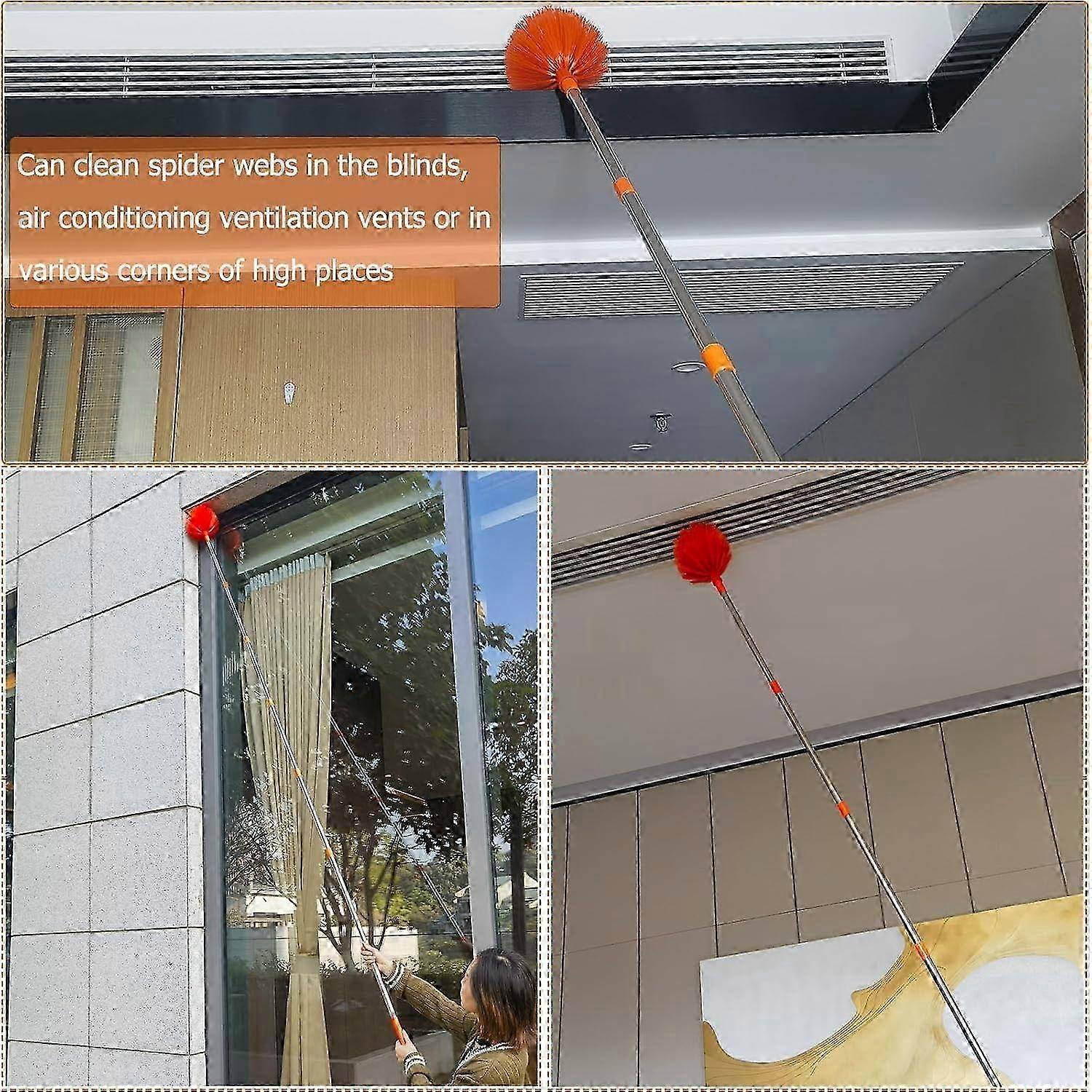 2025 Cobweb Duster With Telescoping Pole, 20-Foot High Reach, Window ...