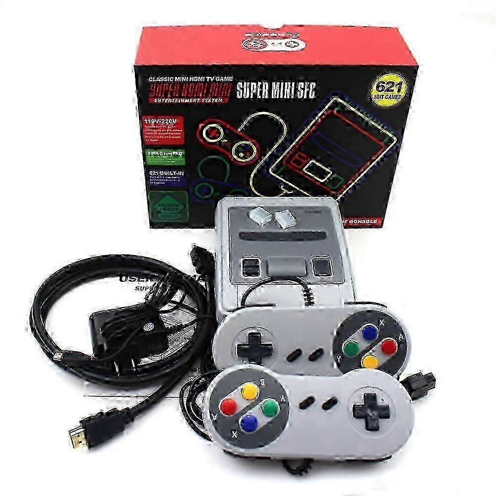 Retro Game Console Built-in 621 Games 4K HD Dual Joysticks Parent-Child ...