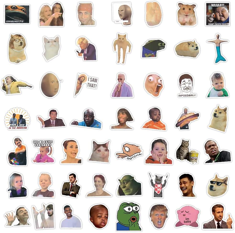 200pcs Funny Meme Face Stickers Pack for Adults,Cute Trendy Memes ...