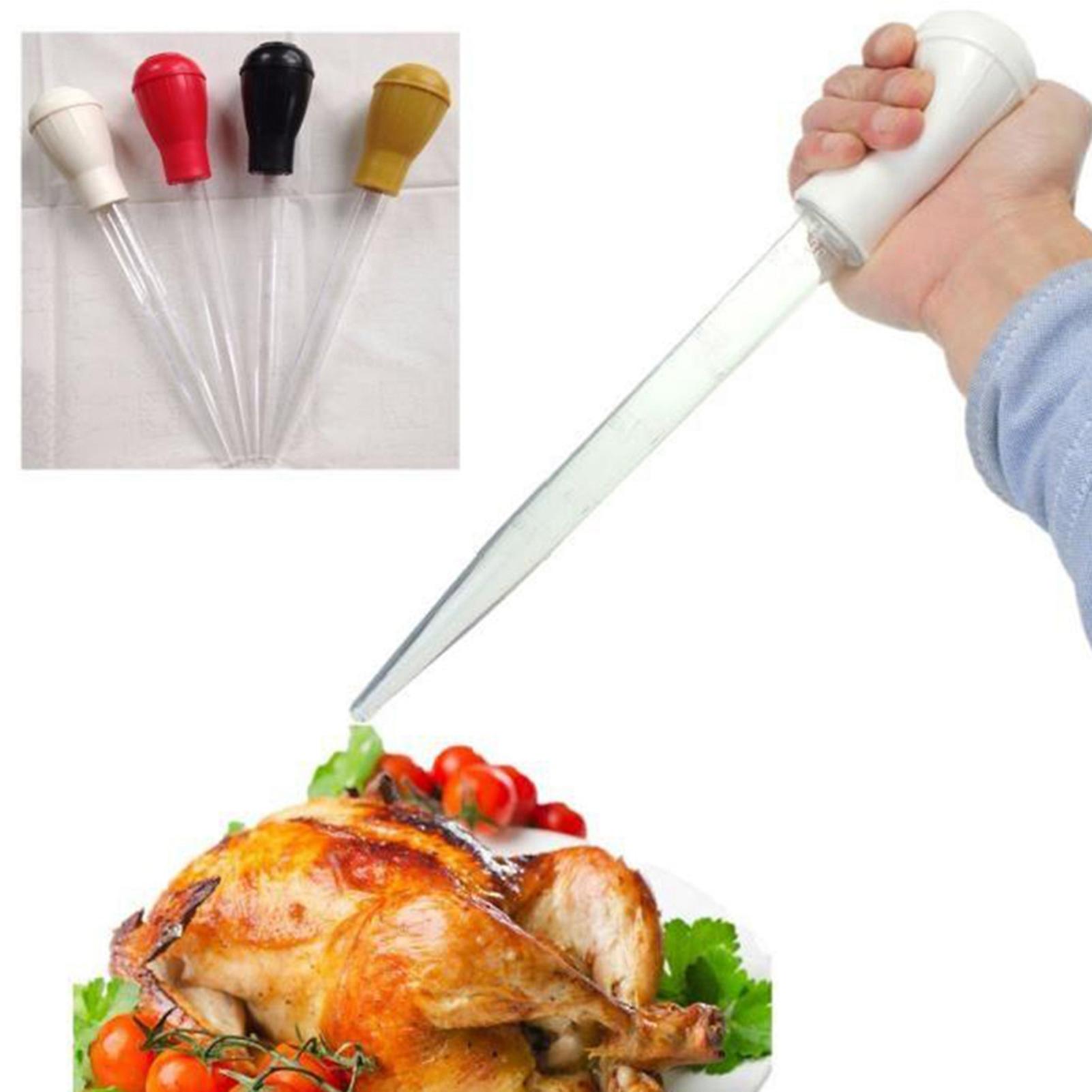 4pcs Portable Barbecue Oil Dropper Large Capacity Bulb Baster For ...