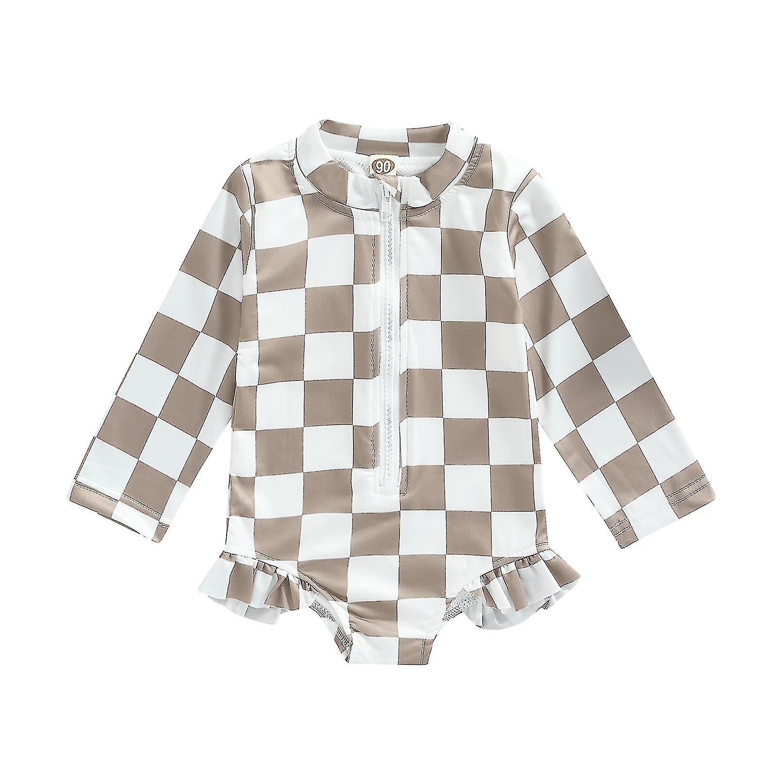 Children's Swimsuit Harness Type Triangle Swimsuit Solid Color Zipper ...