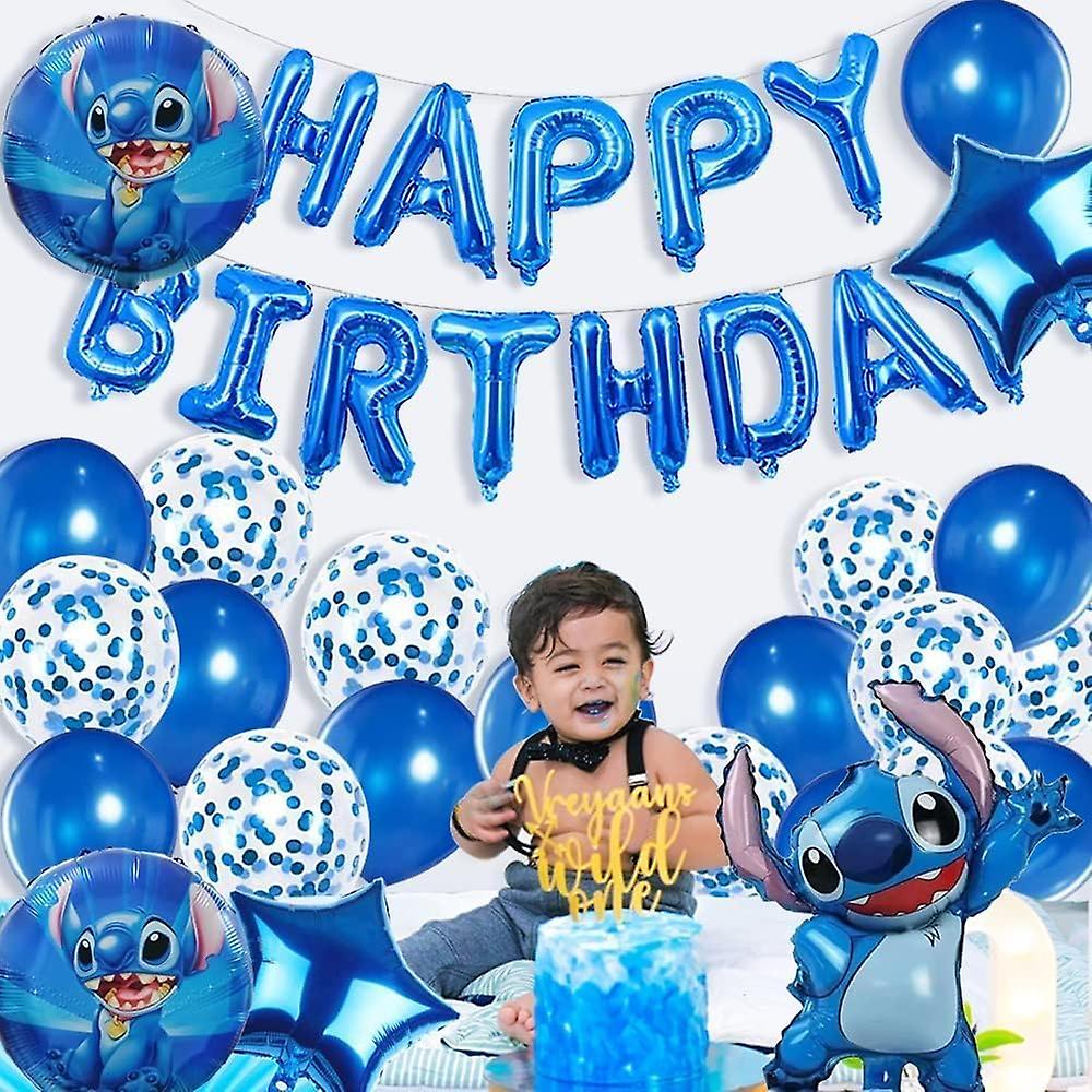 Lilo Birthday Party Theme Decoration Kit |stitch Happy Birthday Banner ...