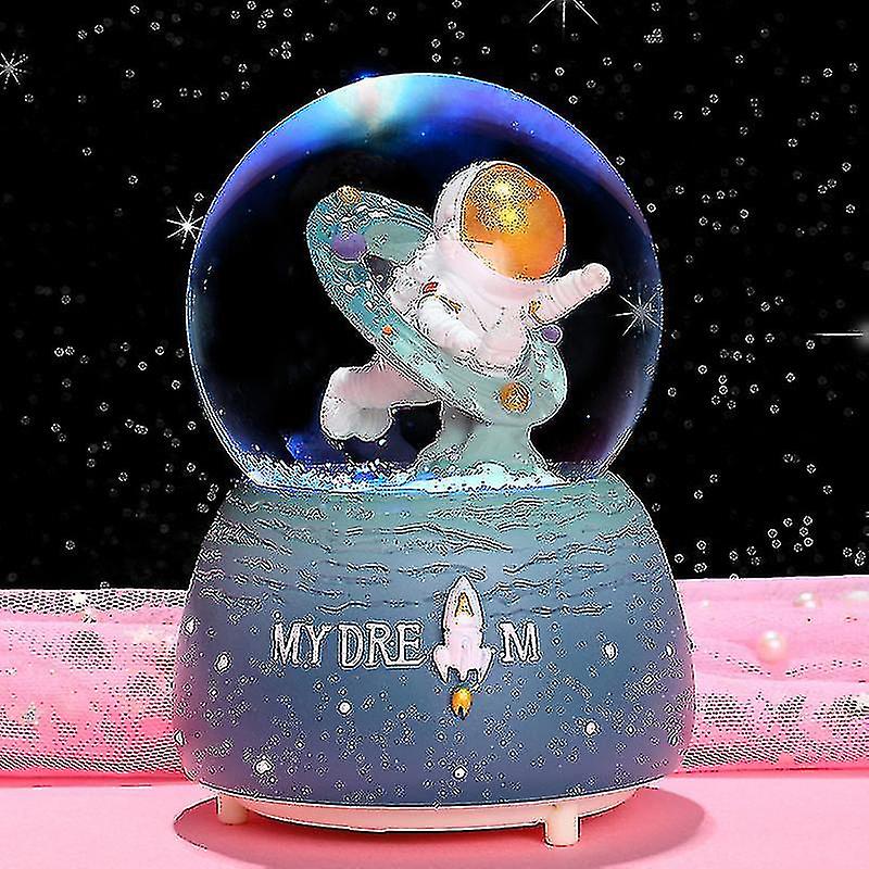 Crystal Music Box, Cartoon Lovers Crystal Ball Resin Ornaments Girl ...