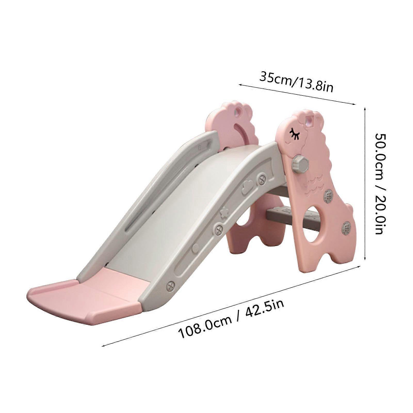 Kids Indoor Sliding Slide Freestanding Folding 2 Stairs Stable Base ...