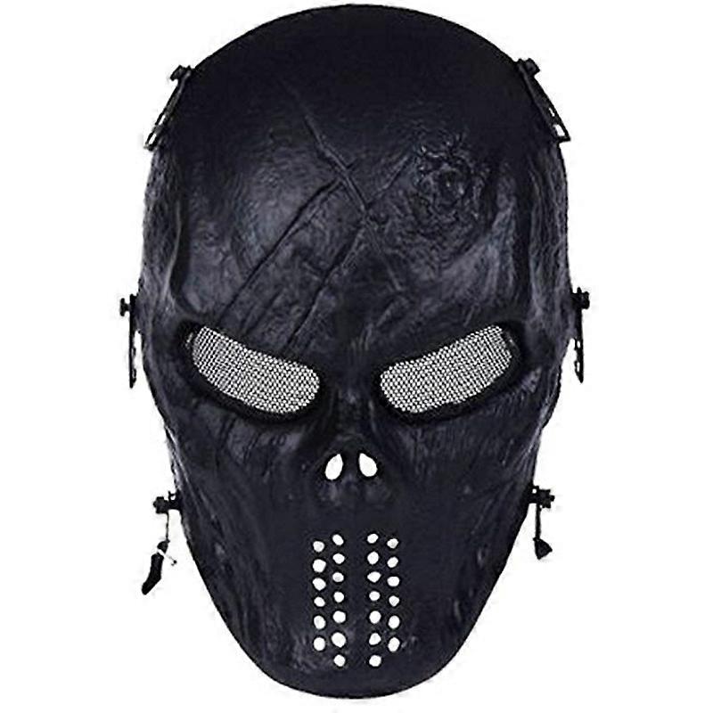 Skull Airsoft Masks Full Face - Scary Halloween Ghost Mask - Tactical ...